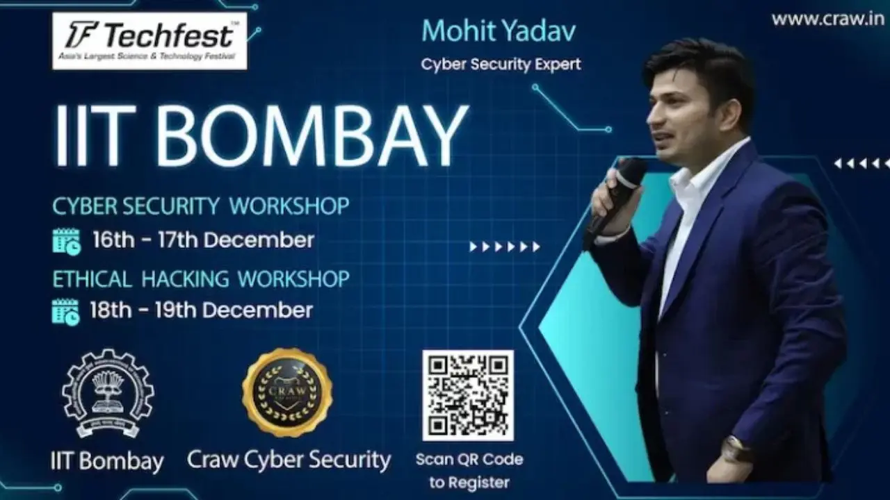 Ethical Hacking and Cybersecurity Workshop in TechFest at IIT Bombay By ...